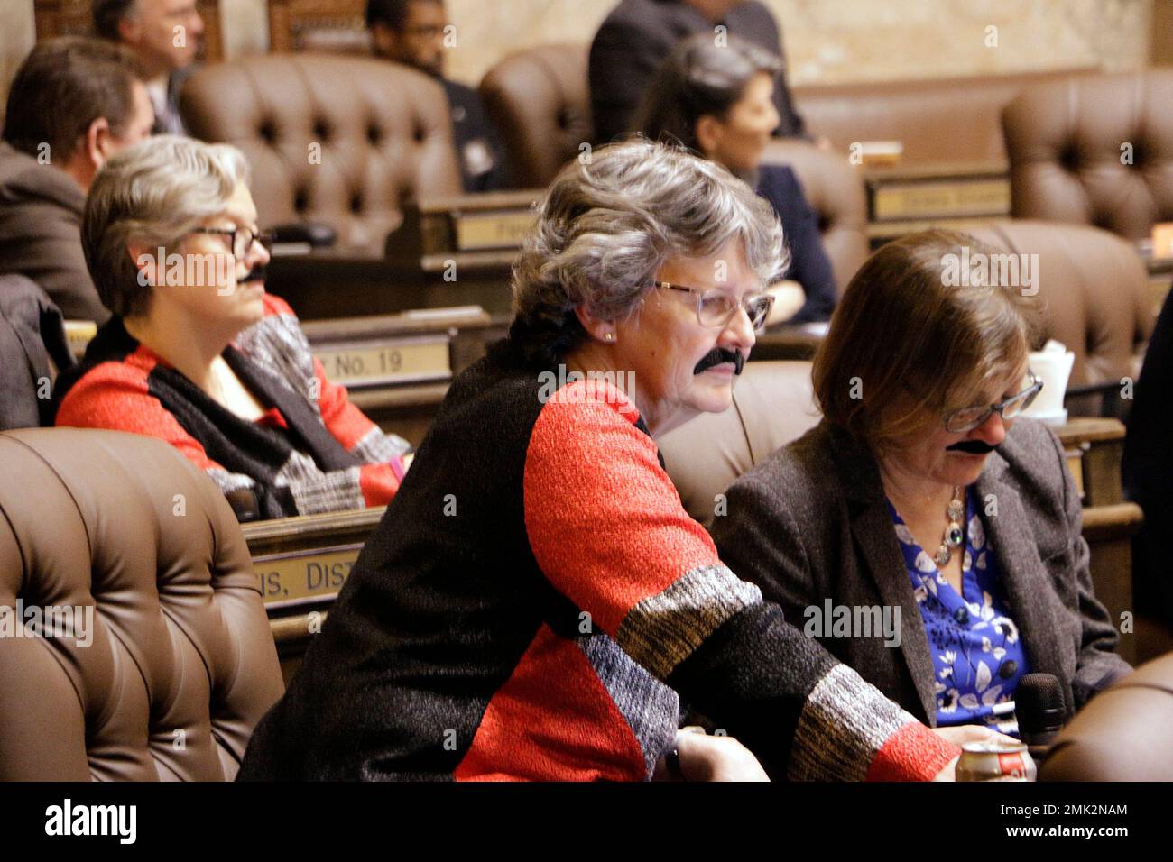 Members of the House wear fake moustaches to honor Speaker of the House ...
