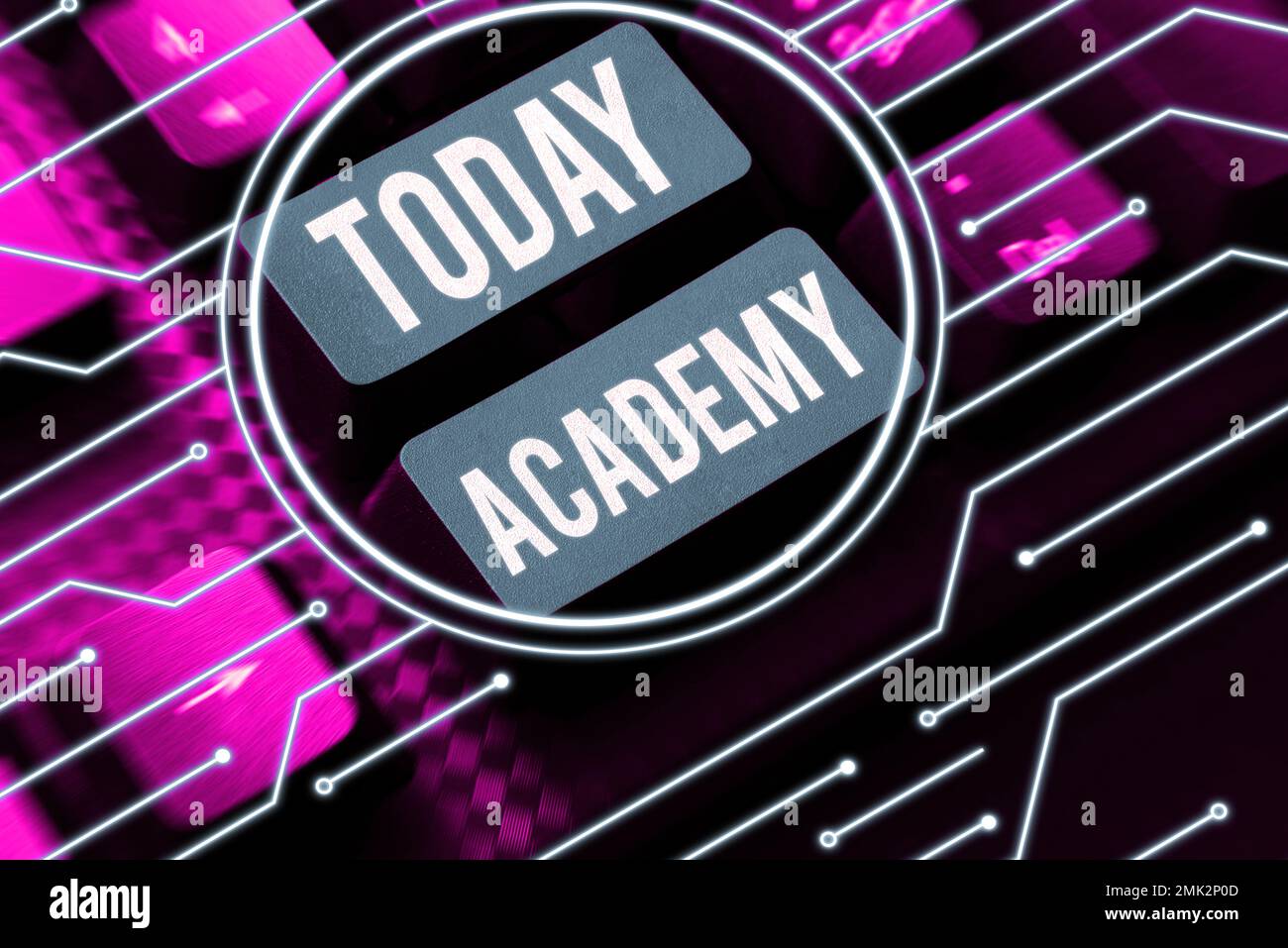 Hand writing sign Academy. Word for where students can go to receive ...