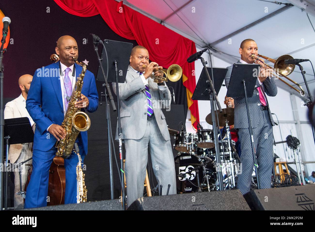 Branford Marsalis, from left, Wynton Marsalis, and Delfeayo Marsalis ...