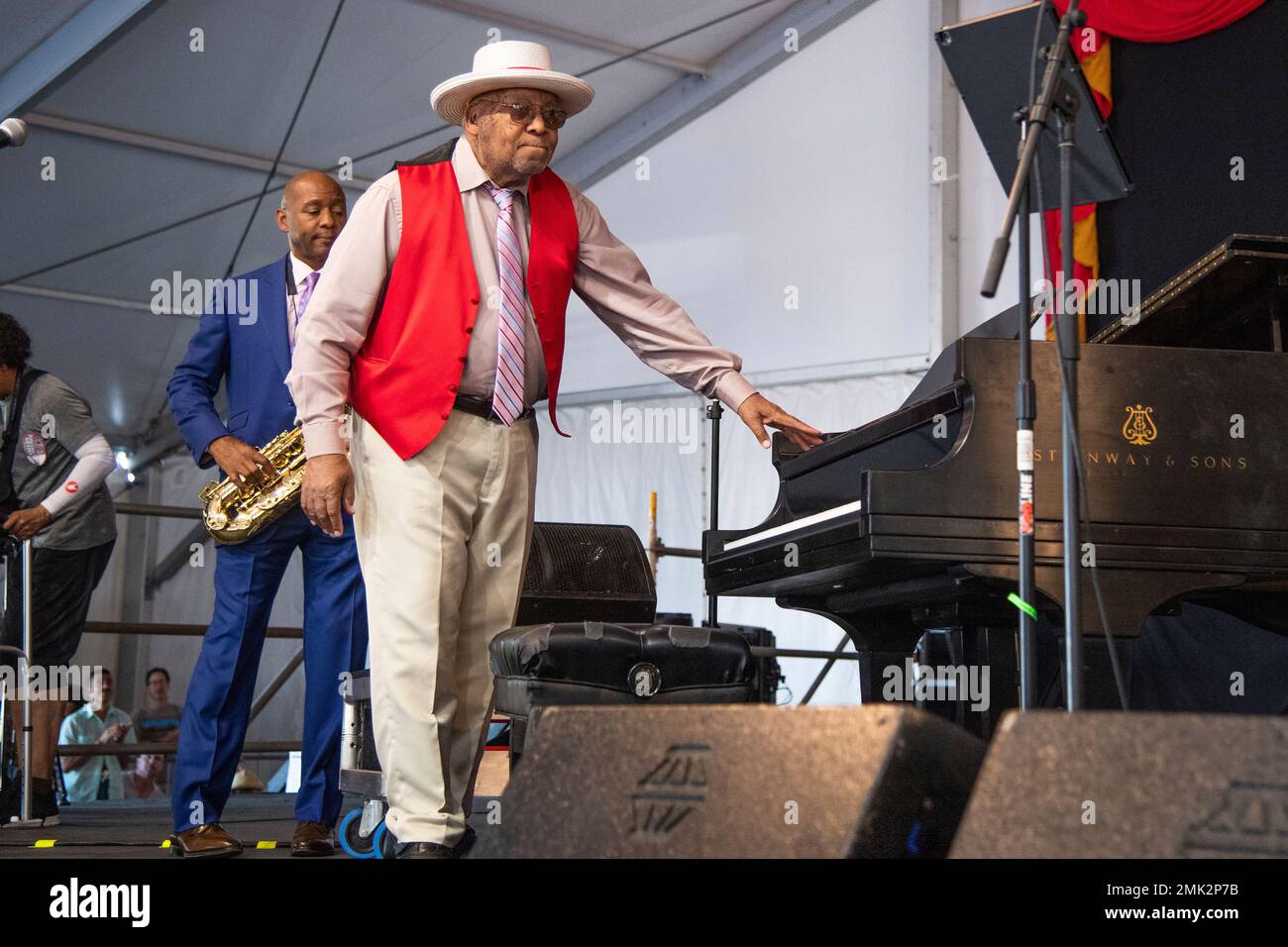Ellis Marsalis Jr. performs during the Ellis Marsalis Family Tribute at ...