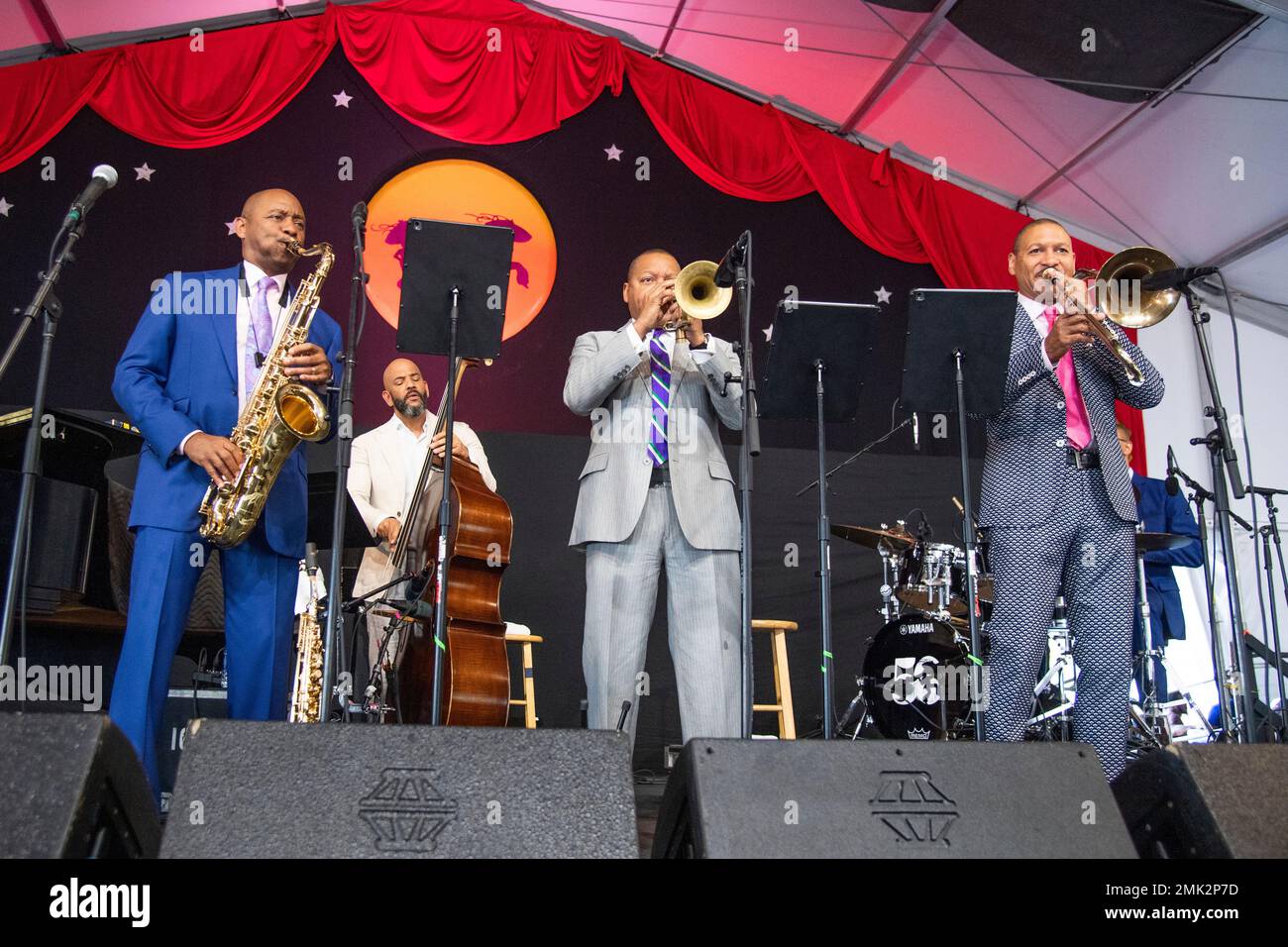Branford Marsalis, from left, Wynton Marsalis, and Delfeayo Marsalis ...