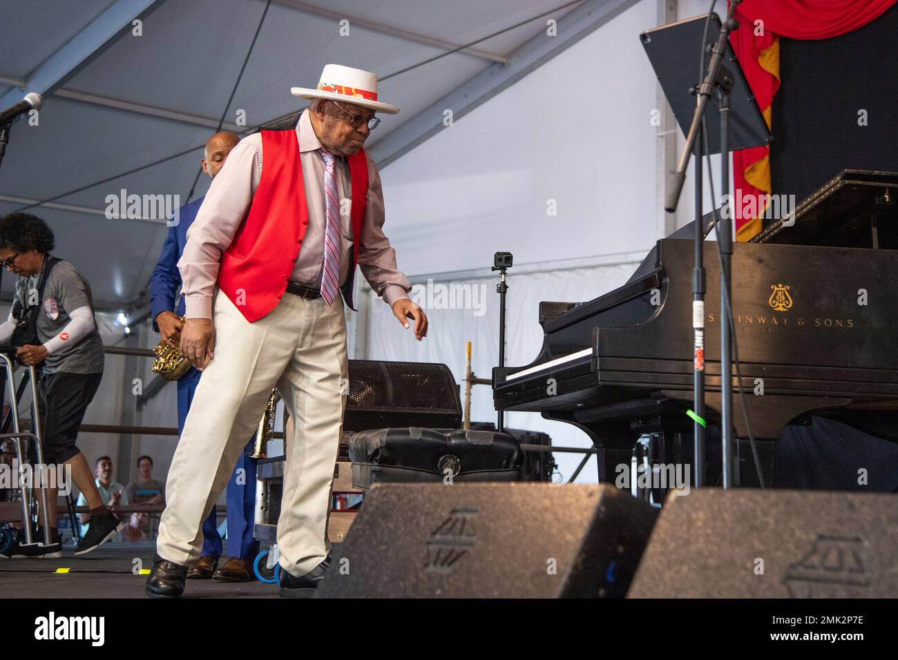 Ellis Marsalis Jr. performs during the Ellis Marsalis Family Tribute at ...