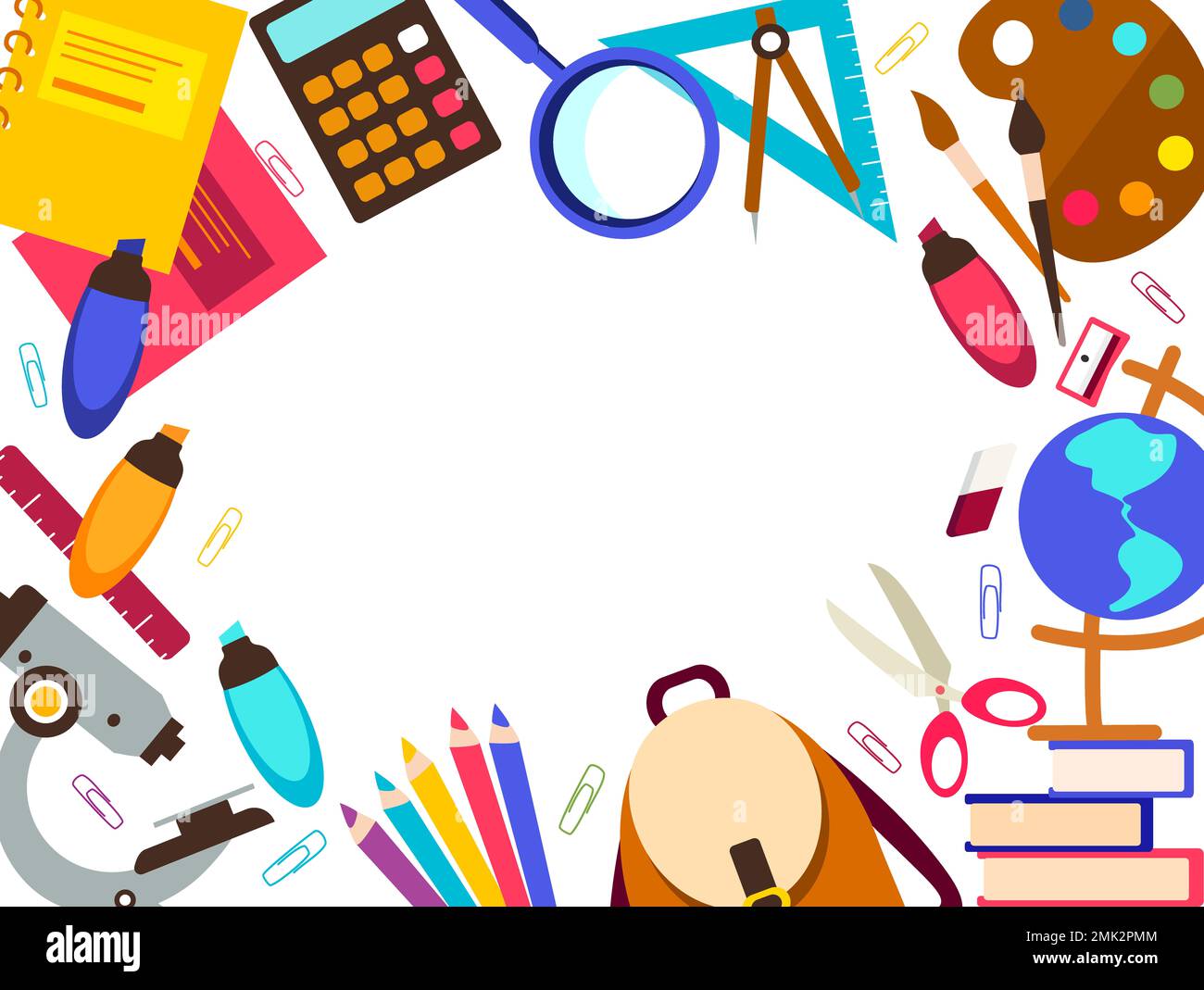 Ad banner Back to school.Sale poster with School Supplies Accessories ...