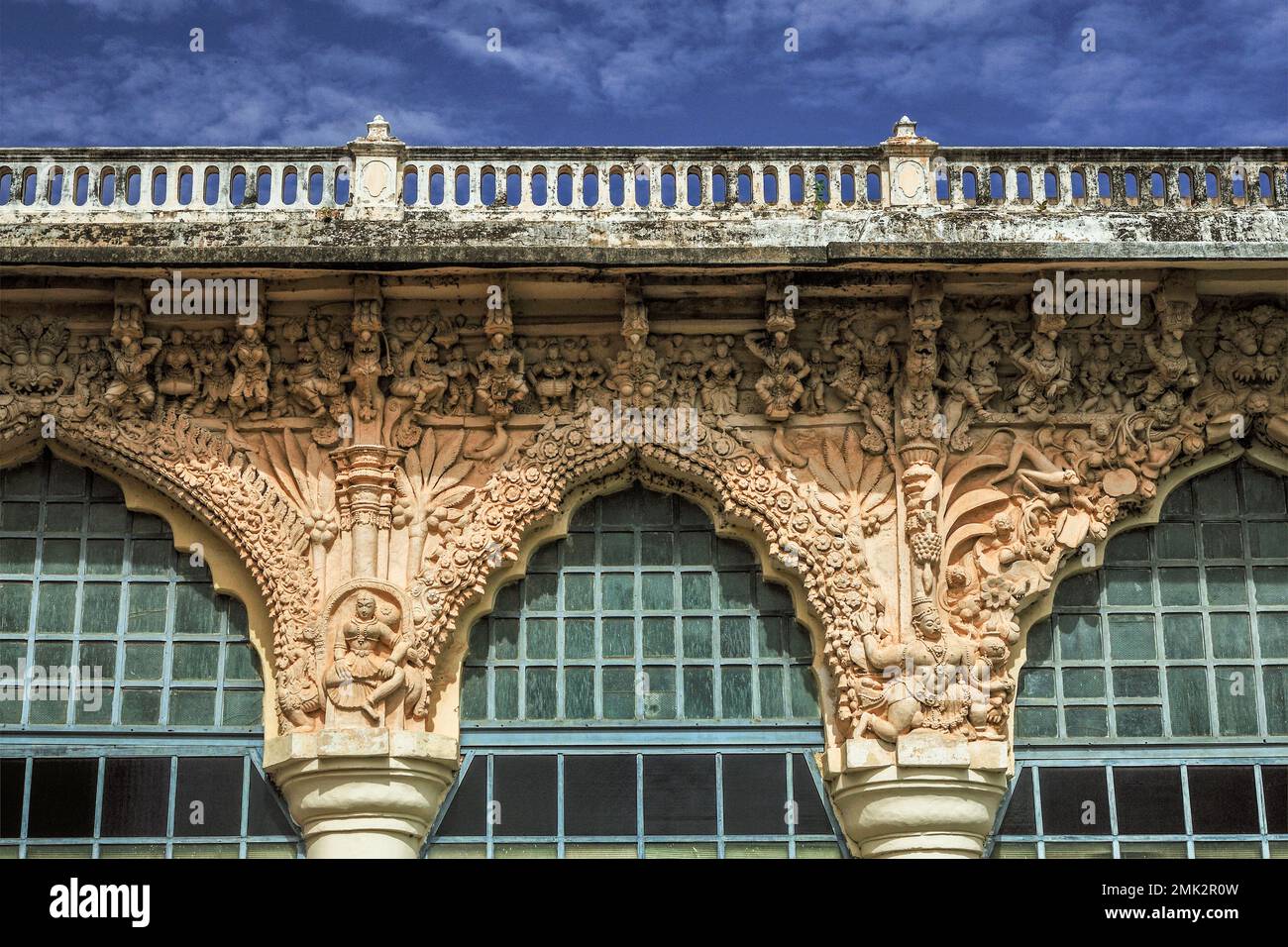 08 22 2009 Darbar Hall, Maratha Palace, Thanjavur, Tanjore, Tamil Nadu ...