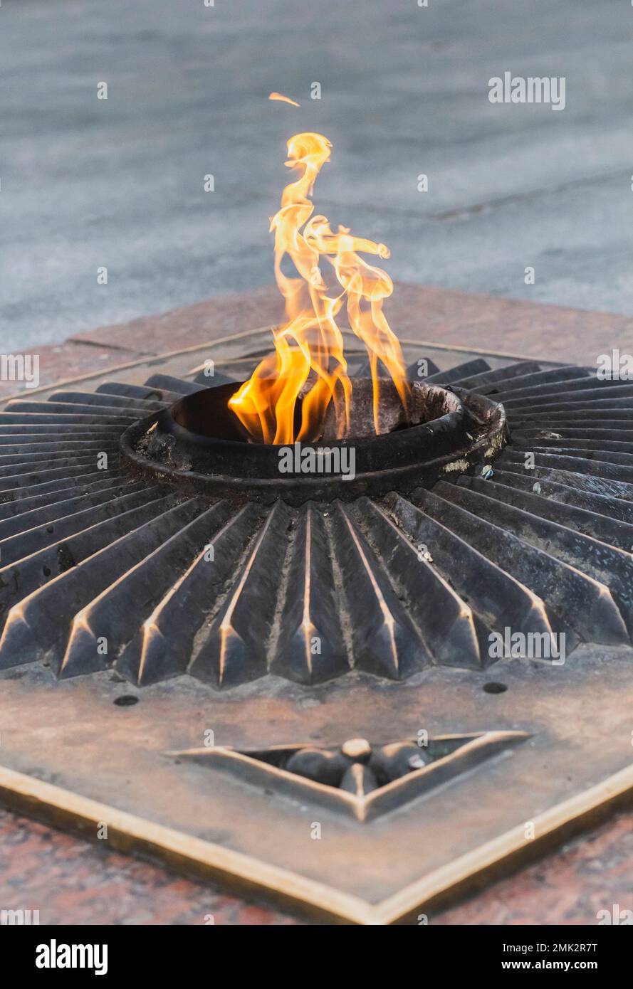 eternal flame for the heroes who died in the second world war Stock ...