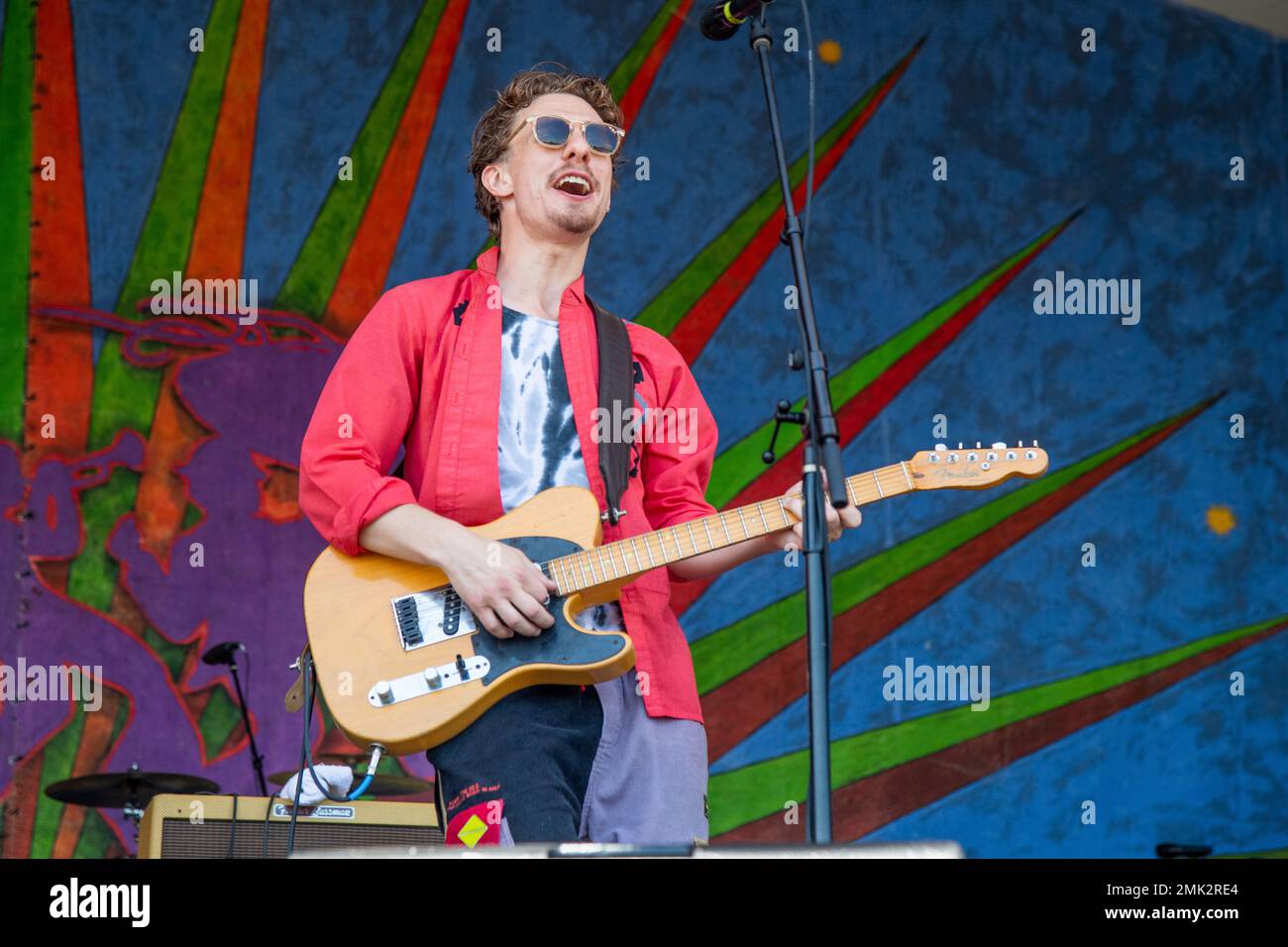 Taylor Guarisco of Givers performs at the New Orleans Jazz and Heritage ...