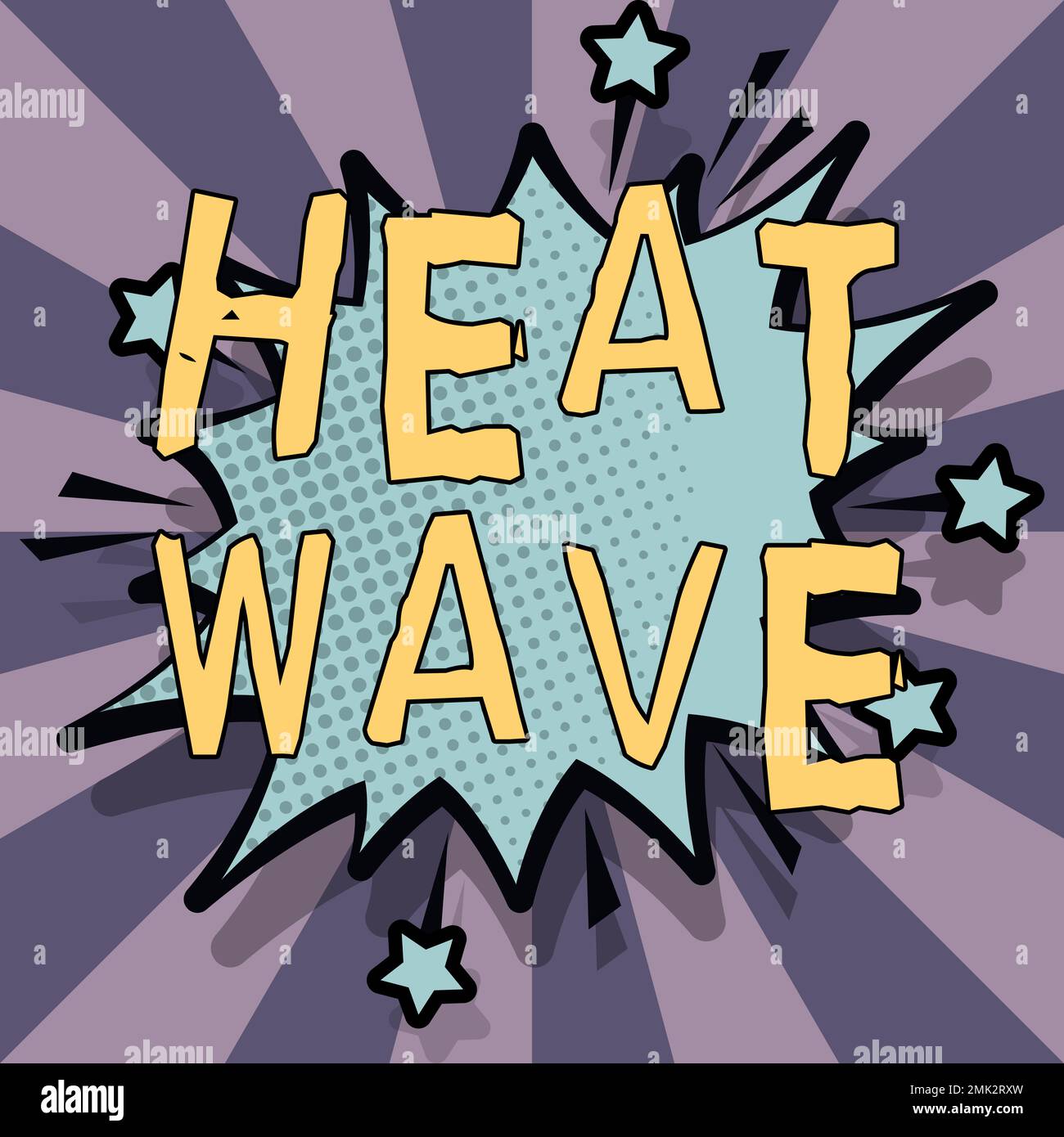 Hand writing sign Heat Wave. Business showcase a prolonged period of ...