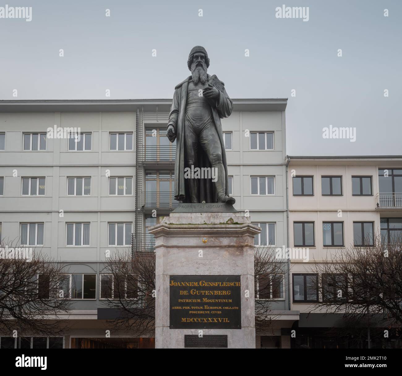 Johannes Gutenberg Statue by Bertel Thorvaldsen and J.J. Barth, 1837 ...