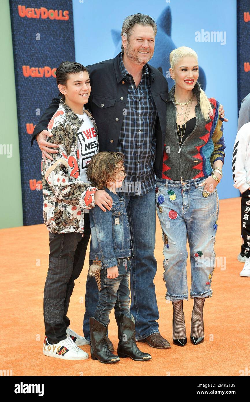 Kingston Rossdale, from left, Apollo Bowie Flynn Rossdale, Blake ...