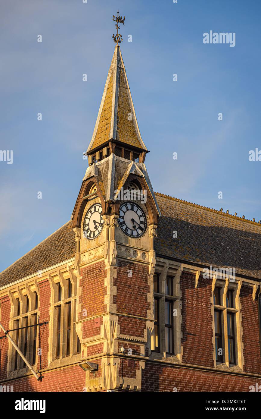 Town Hall Clock Tower, Wareham, Dorset, England Stock Photo - Alamy
