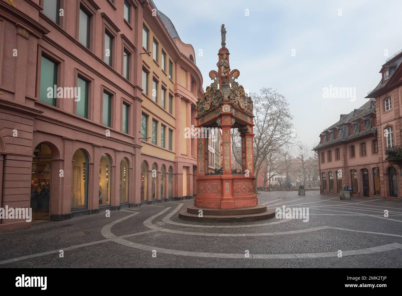 Marktbrunnen Fountain at Market Square (Marktplatz) - Mainz, Germany ...