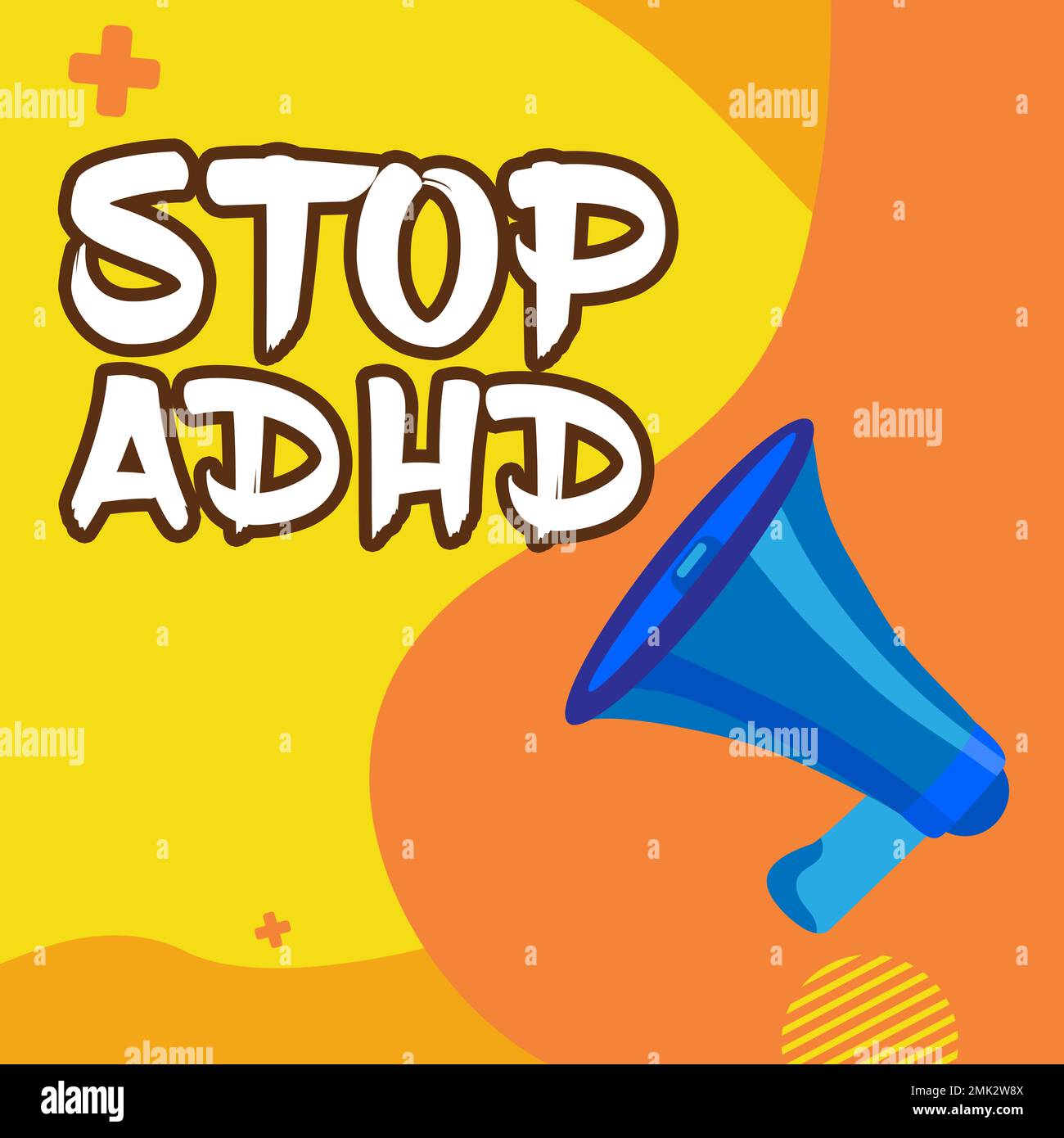 Text sign showing Stop Adhd. Conceptual photo Put at end the mental ...