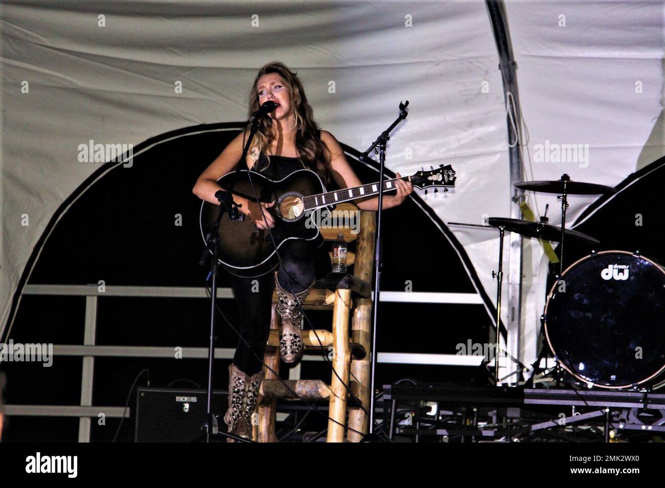 Performer Pearl Clarkin with the country duo/group Wester sings Sept. 3 ...
