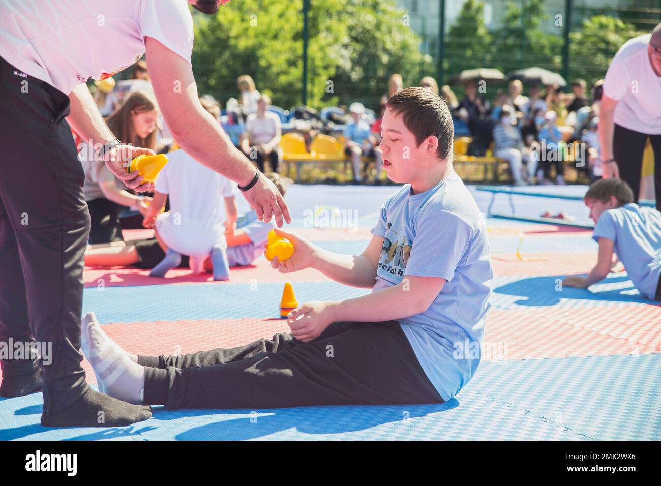 Sports competitions for children with disabilities Stock Photo - Alamy