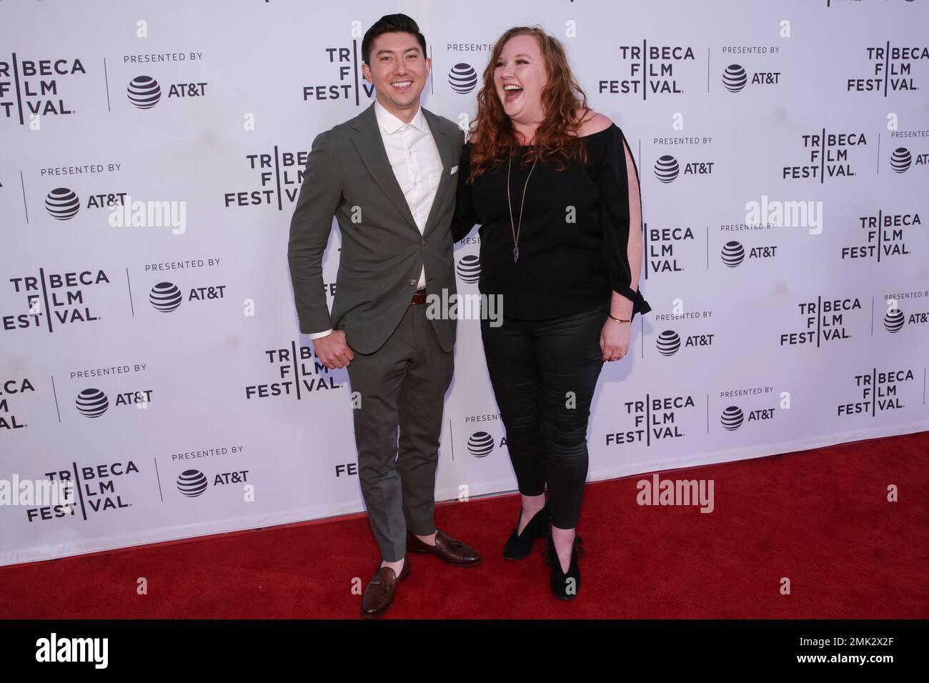 Director Takashi Doscher, left, and producer Gabrielle Pickle attend ...