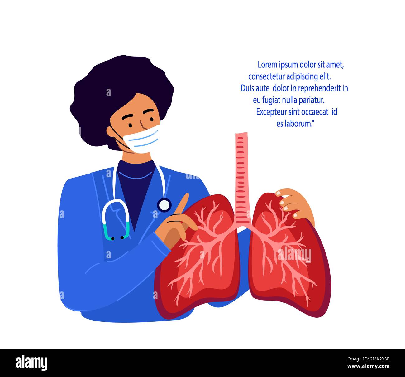 Doctor Pulmonologist Diagnosing Airways,Lungs Disease,Pneumonia ...