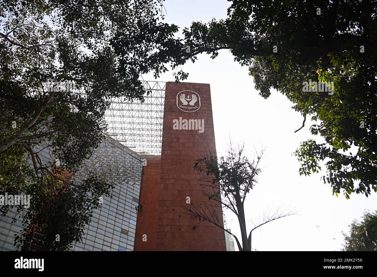 New Delhi, Delhi, India. 28th Jan, 2023. A signage of Life Insurance ...