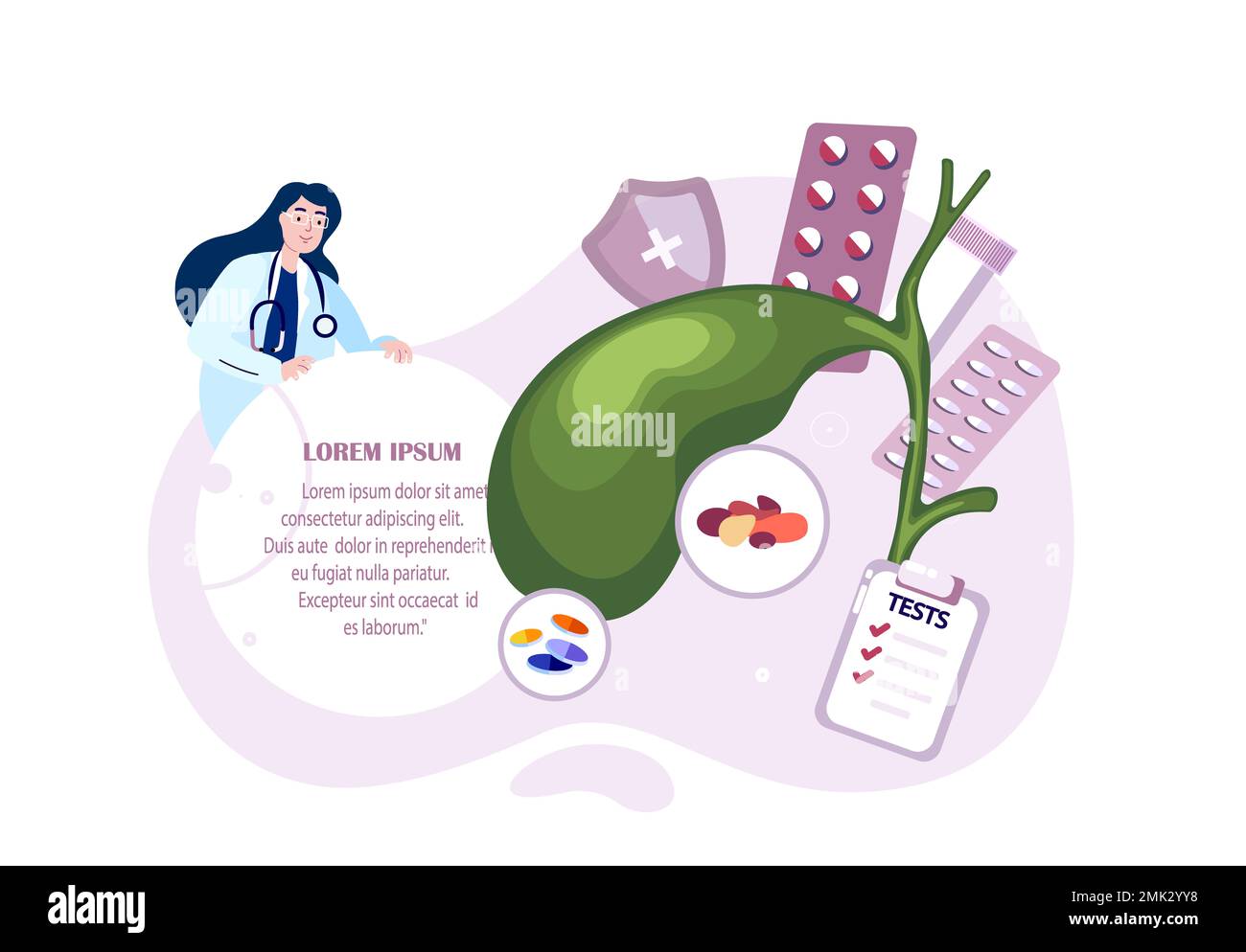 Doctors Woman Gastroenterologists Curing, Researching Gall Bladder ...