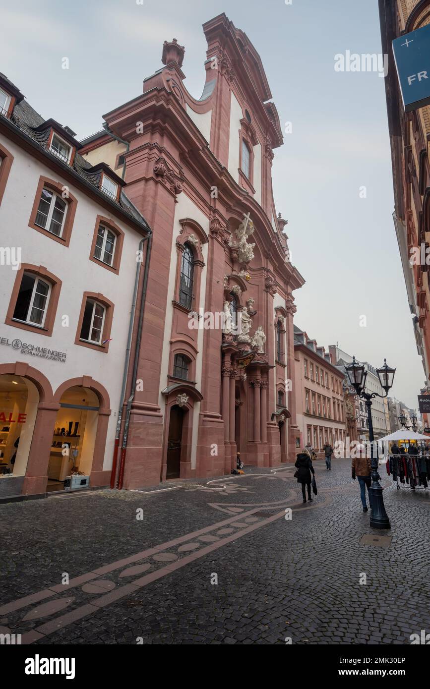 Church of St. Augustin (Augustinerkirche) - Mainz, Germany Stock Photo ...