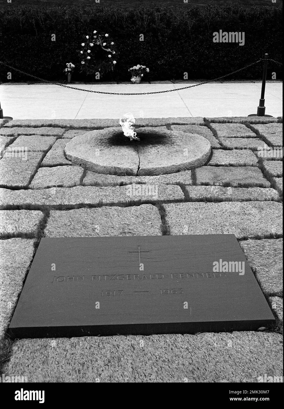 John Fitzgerald Kennedy tomb, Arlington National Cemetery, Washington ...