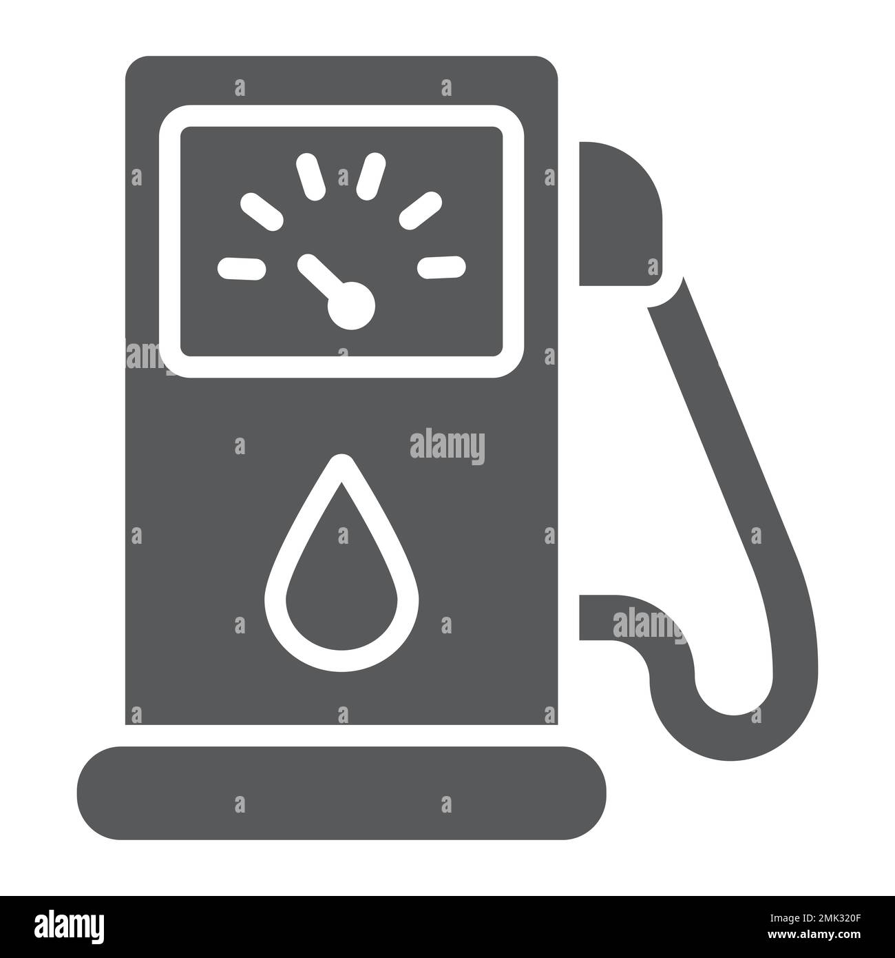 Petrol glyph icon, fuel and gasoline, gas pump sign, vector graphics, a ...