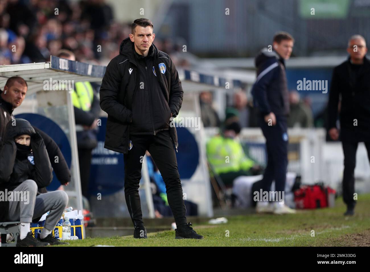 Hartlepool, UK. 28th January 2023. (Colchester United manager Matt ...