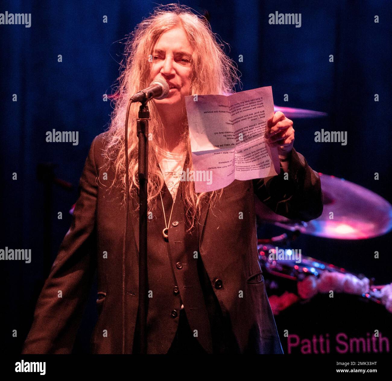 American singer-songwriter Patti Smith and her band perform at the ...