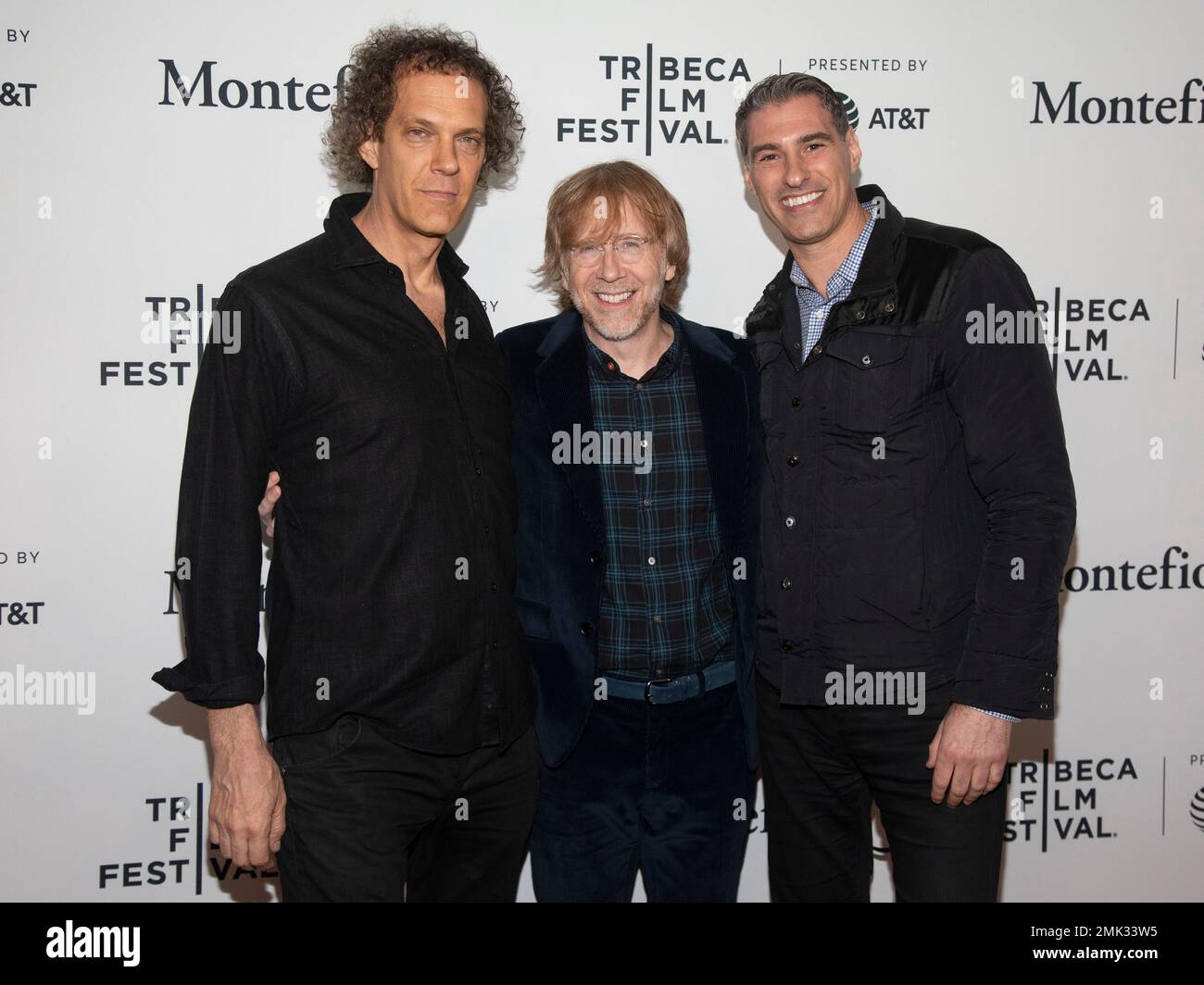 Steven Cantor, from left, Trey Anastasio and Jamie Schutz attend the ...