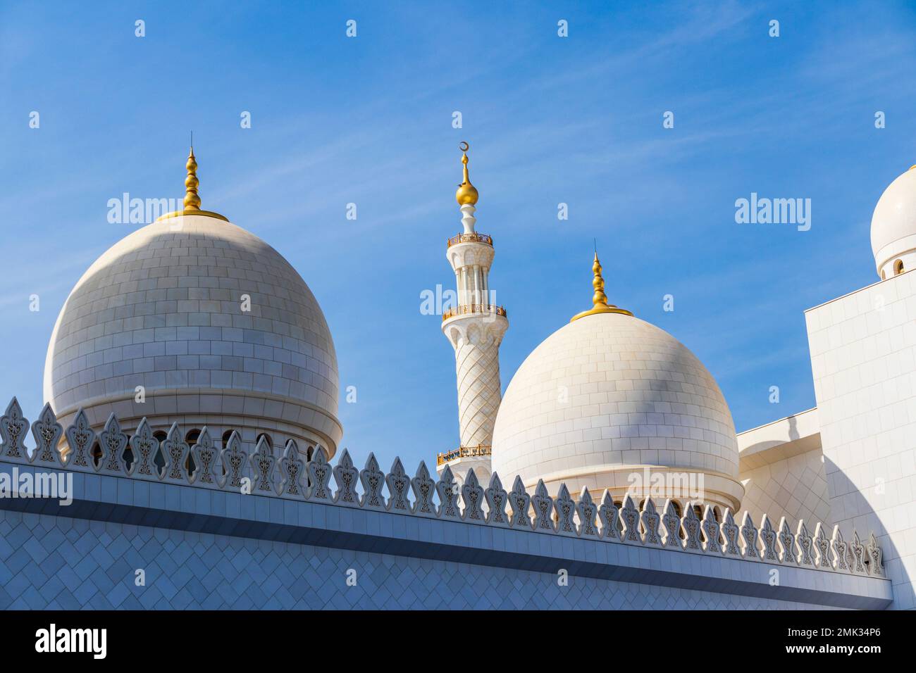 Abu Dhabi, UAE - 11.27.2022 - View of a Sheikh Zayed grand mosque ...