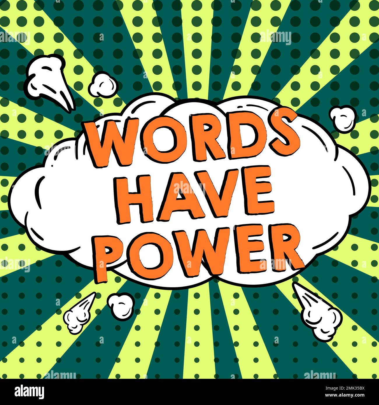 Hand writing sign Words Have Power. Business idea Energy Ability to ...