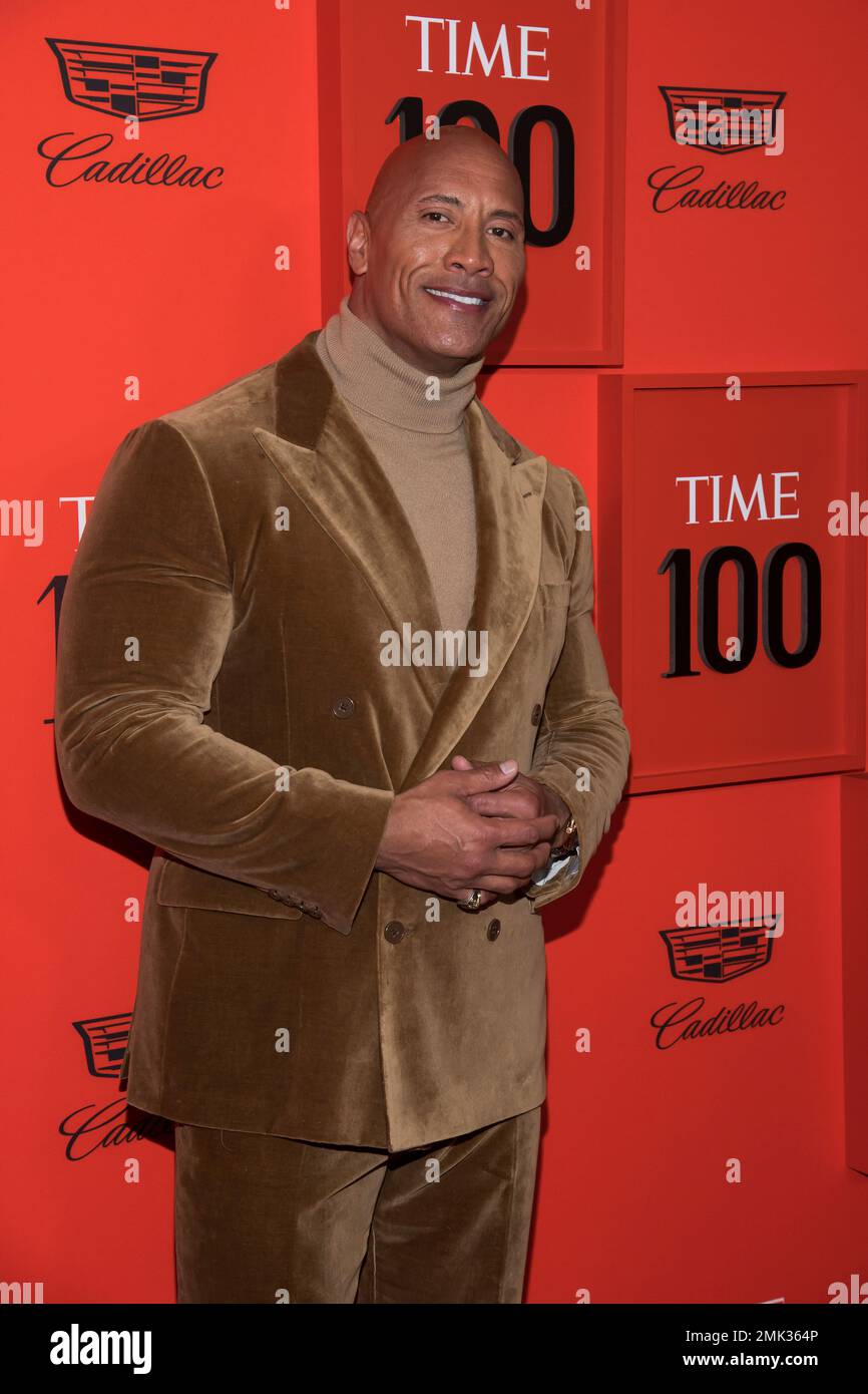 Dwayne Johnson attends the 2019 Time 100 Gala, celebrating the 100 most ...