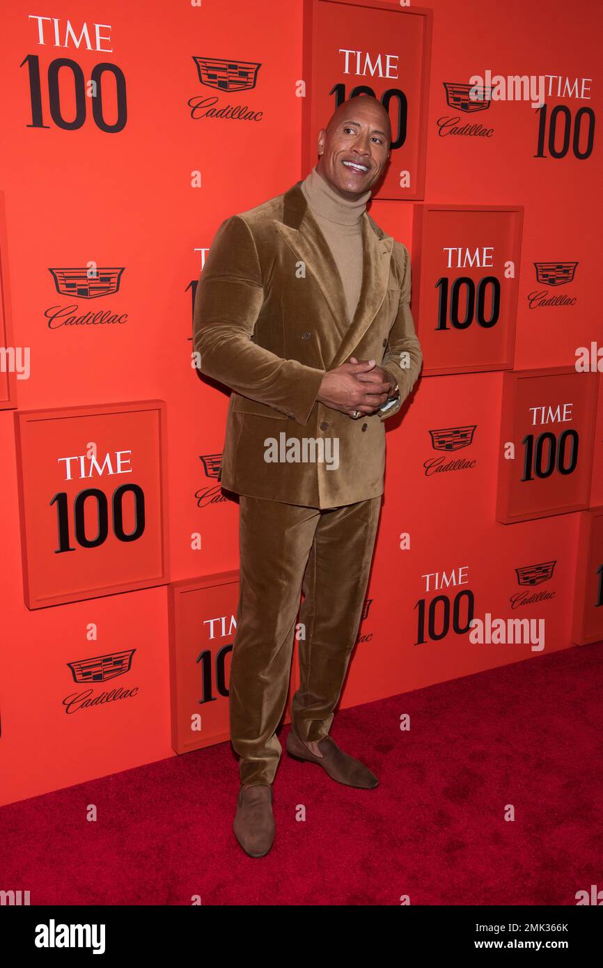 Dwayne Johnson attends the 2019 Time 100 Gala, celebrating the 100 most ...