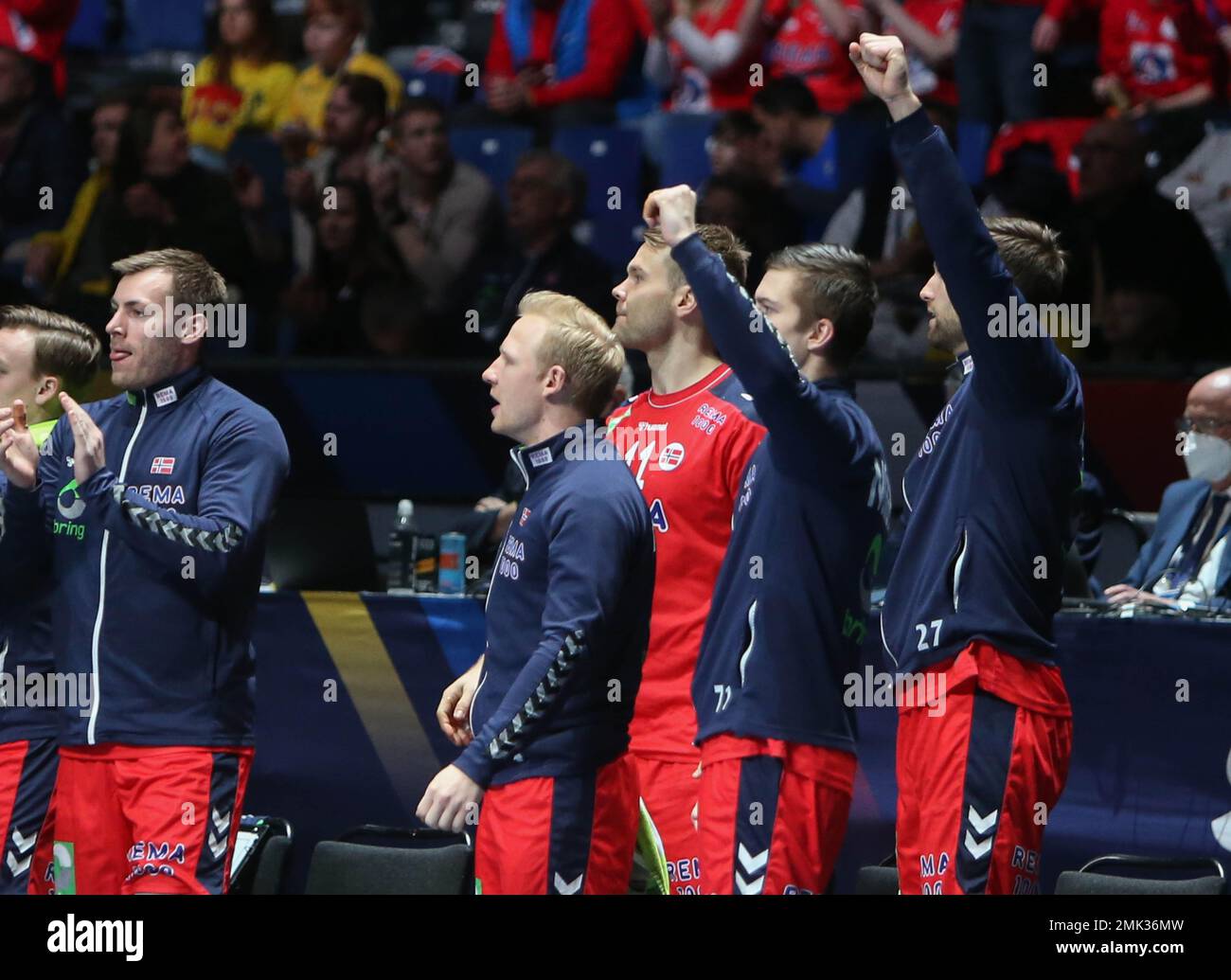 Team Norway during the IHF Men's World Championship 2023, placement ...