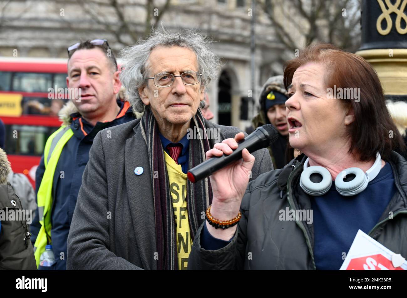London, UK. Piers Corbyn. Protest against Mayor Sadiq Khan's proposed ...