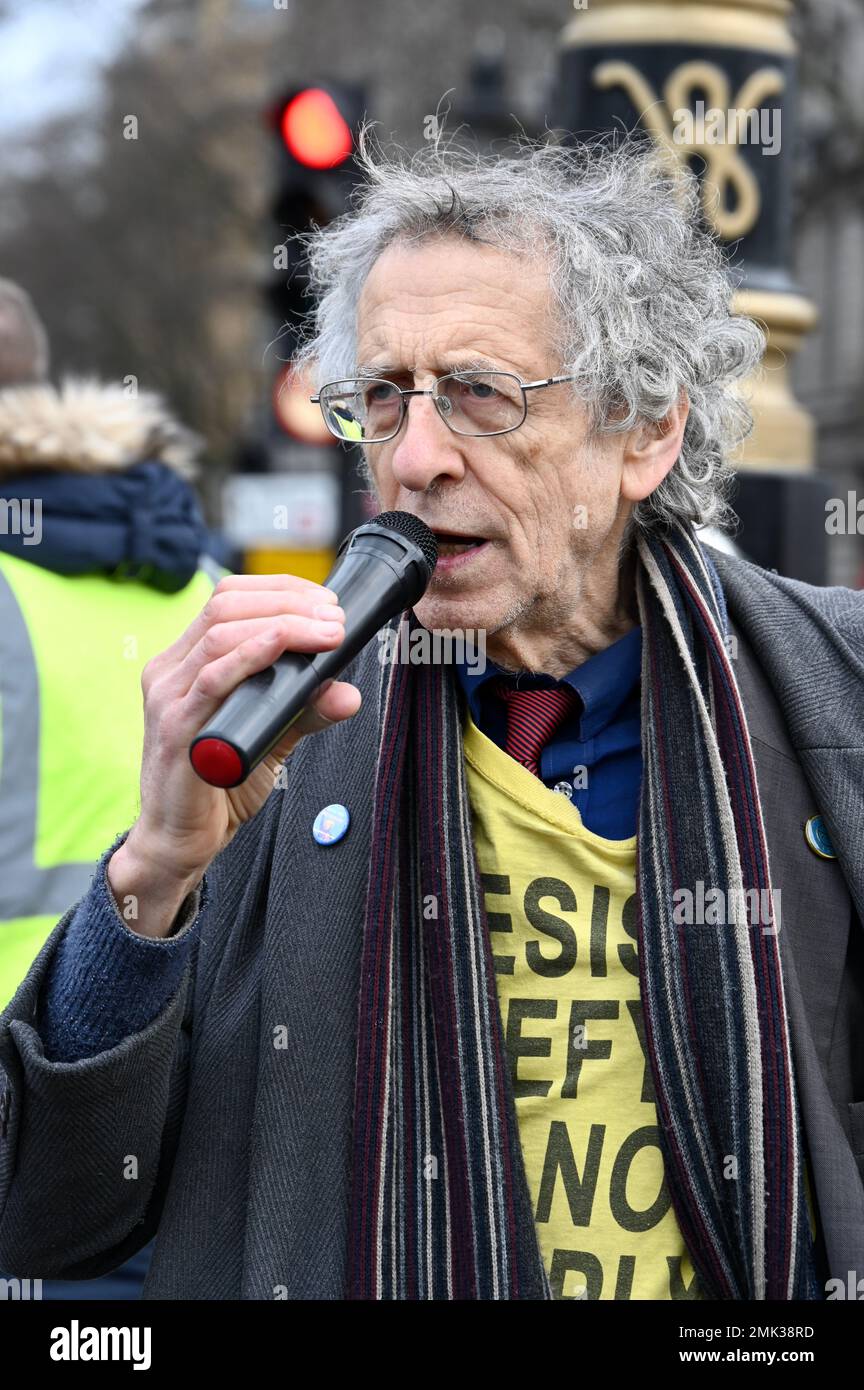 London, UK. Piers Corbyn. Protest against Mayor Sadiq Khan's proposed ...