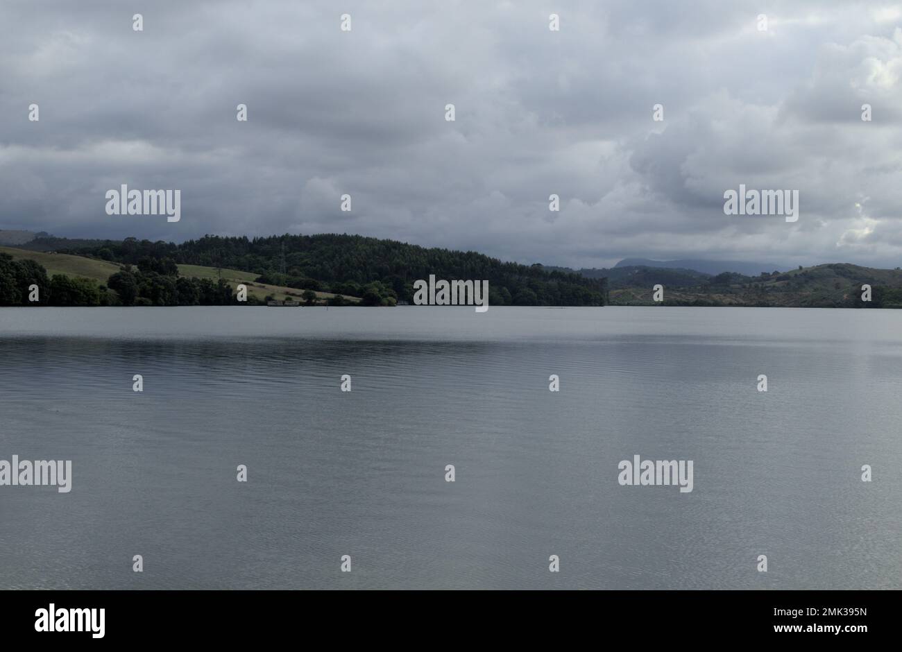 Coastal part of Cantabria in the north of Spain, San Vicente de la ...