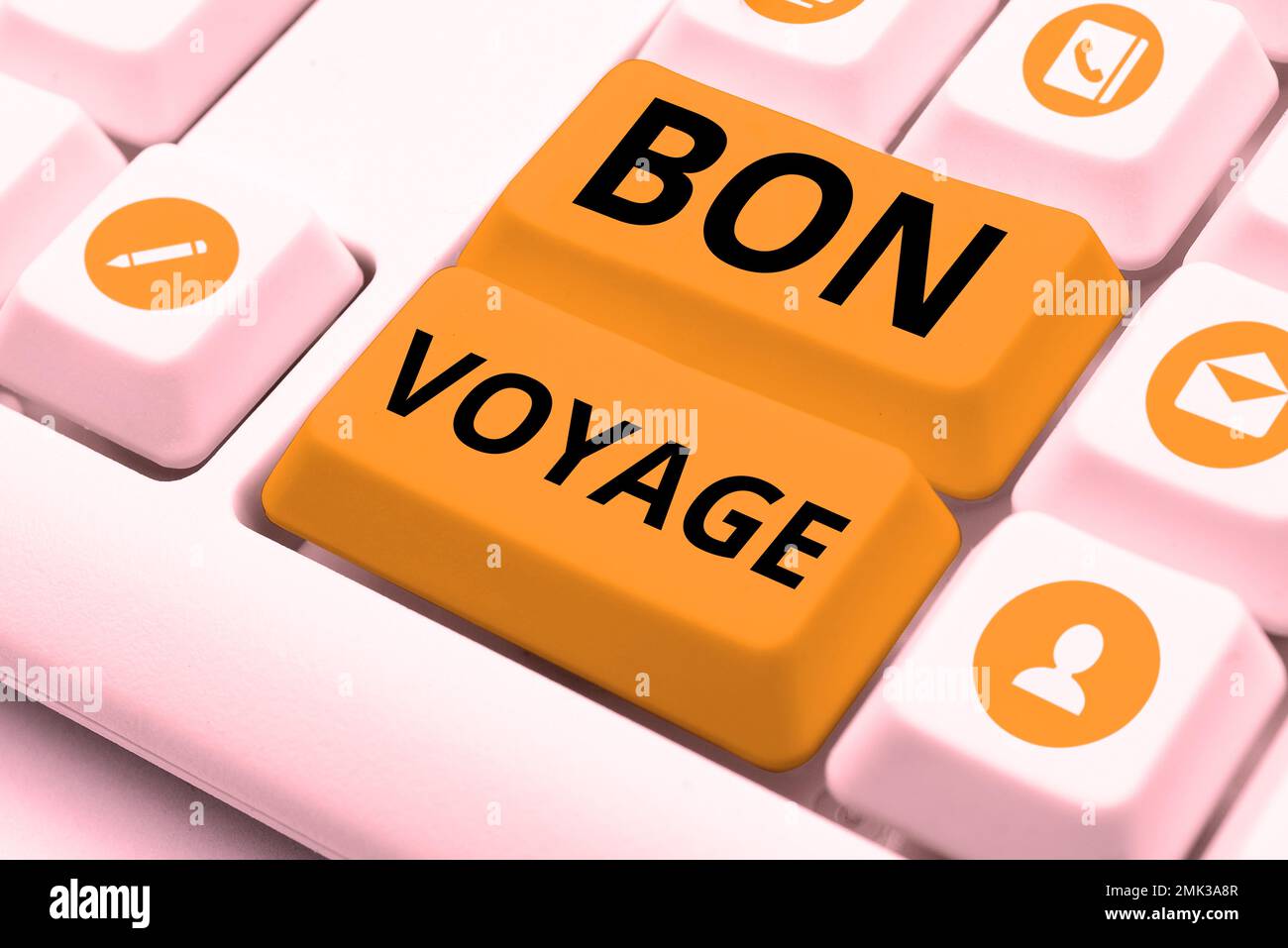 Handwriting text Bon Voyage. Concept meaning Used express good wishes ...