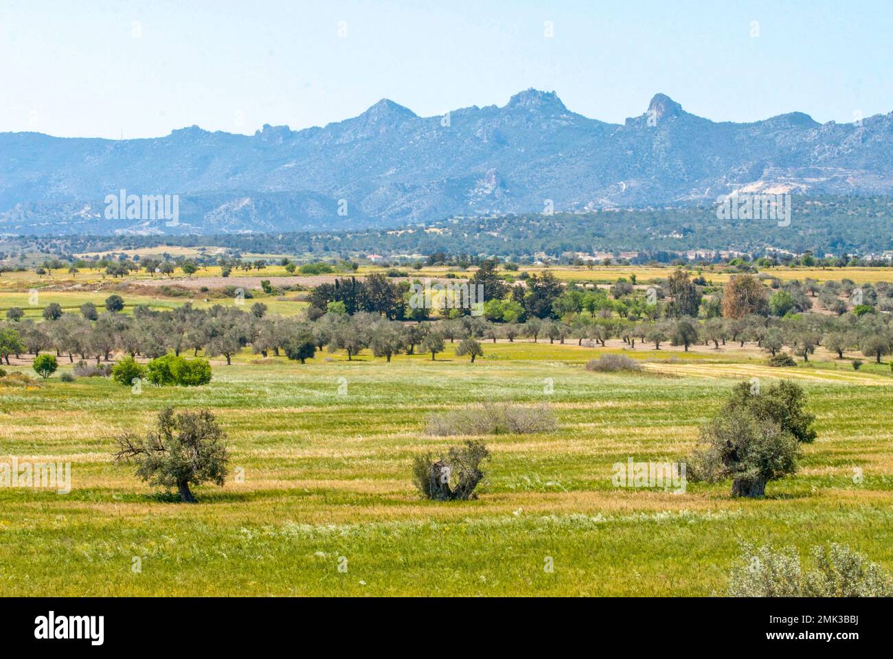 Landscape on the Karpasia Peninsula near Livadia/Sazlıköy Stock Photo ...