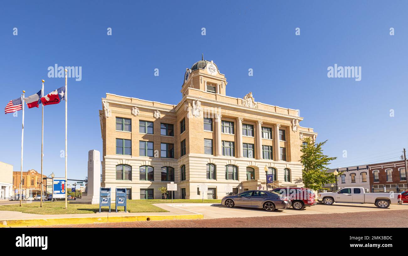 Gainesville, Texas, USA - October 19, 2022: The Cooke County Courthouse ...