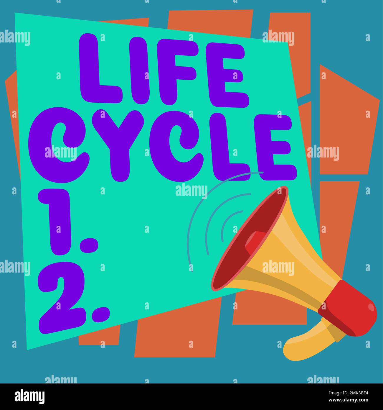 Text showing inspiration Life Cycle. Word Written on the series of ...