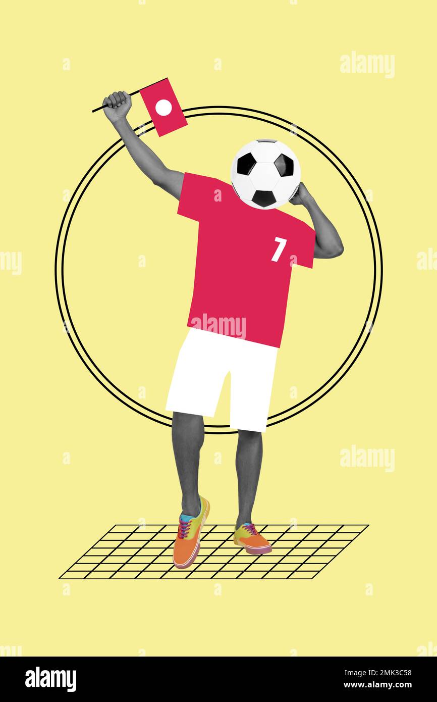 Photo cartoon comics sketch collage picture of football fan supporting ...