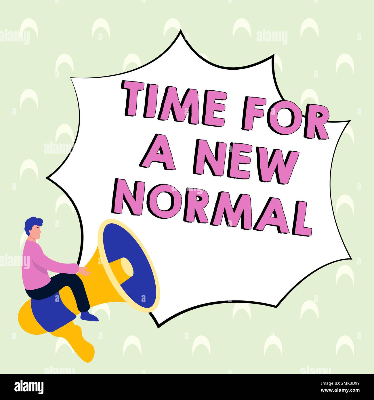Writing displaying text Time For A New Normal. Business idea Make a big ...