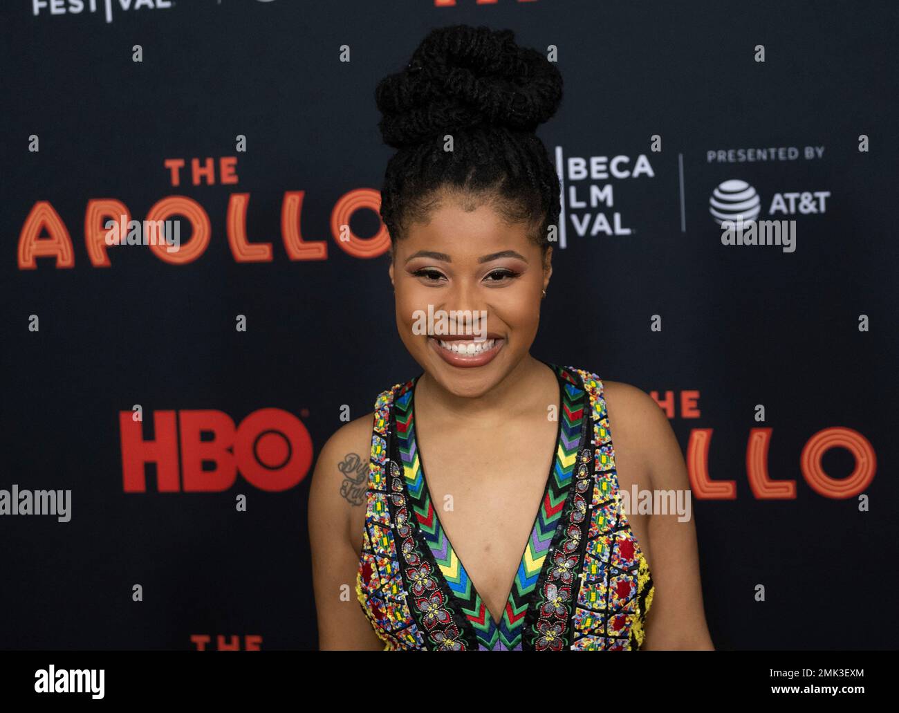 Dominique Fishback attends the screening for "The Apollo" during the ...