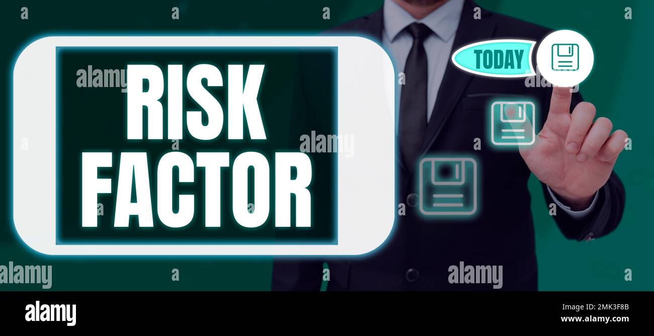 Inspiration showing sign Risk Factor. Word for Something that rises the ...