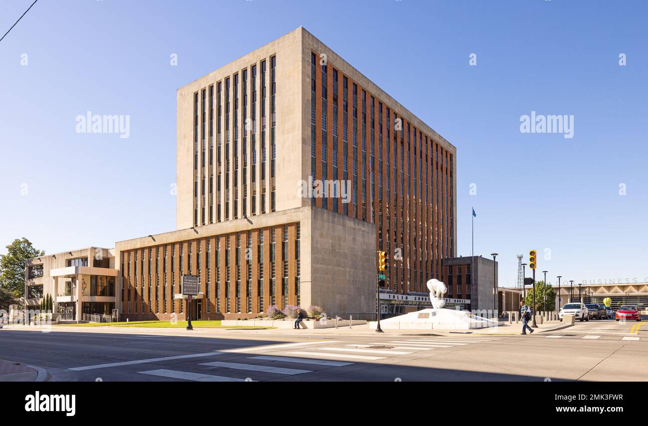 Tulsa, Oklahoma, USA - October 18, 2022: The Tulsa County Courthouse ...