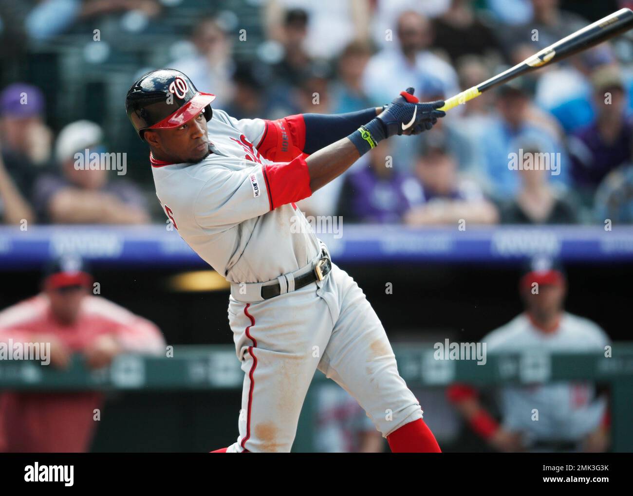 Washington Nationals' Victor Robles singles off Colorado Rockies relief ...