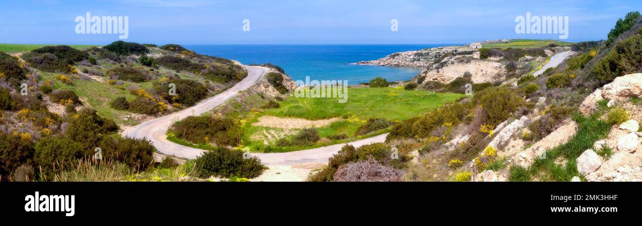 Old Street at the Karpaz peninsula Stock Photo - Alamy