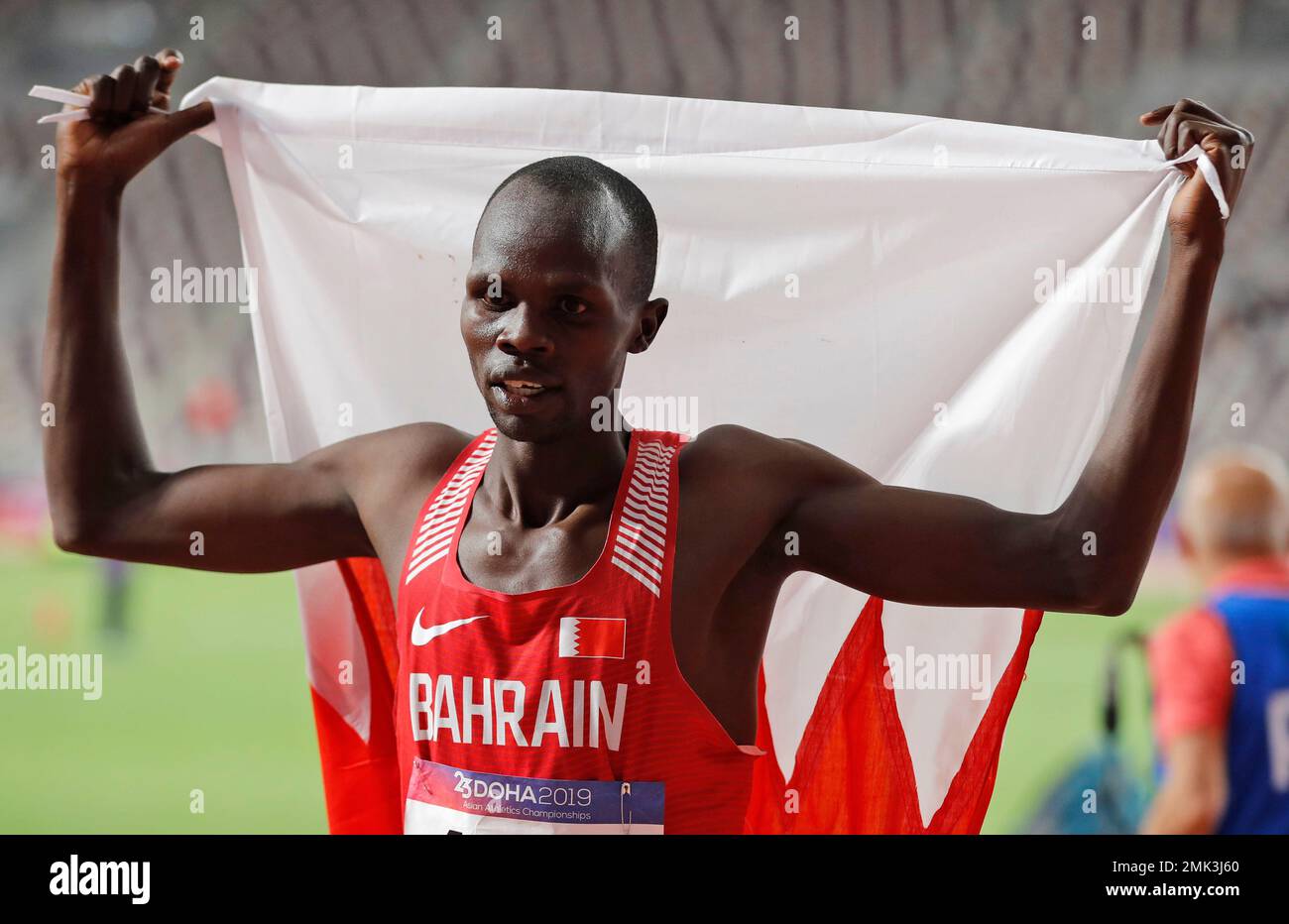 Bahrain's Abraham Kipchirchir Rotich celebrates after winning gold in ...