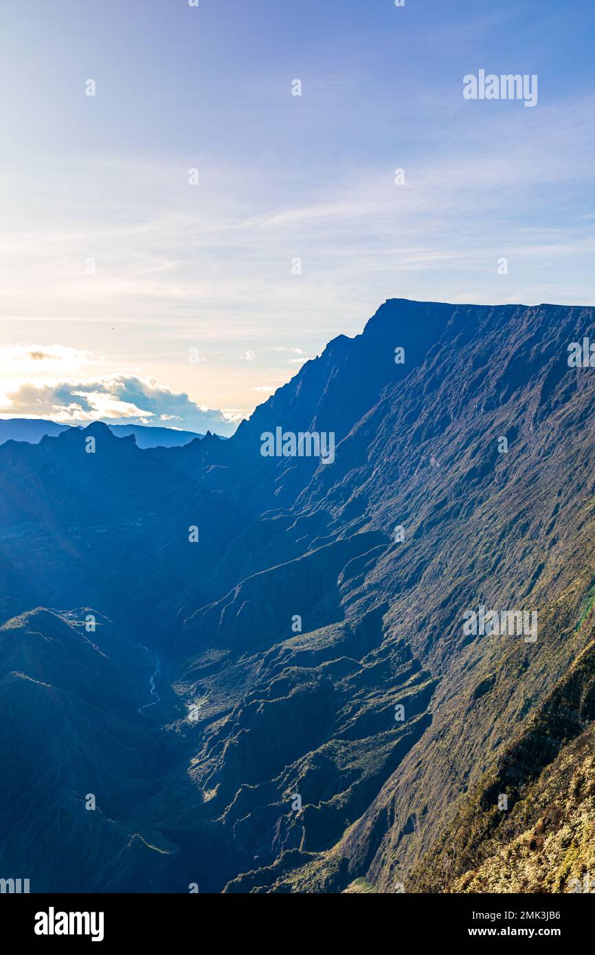 Mafate, Reunion Island - View to Mafate cirque from Maido point of view ...