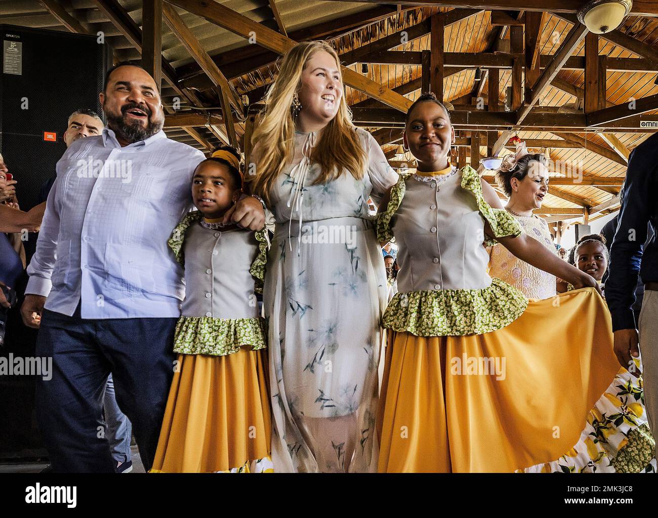 BONAIRE - Princess Amalia dances to local music on the first day of her ...